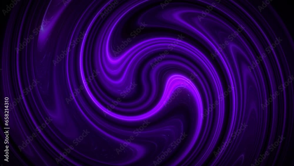 Neon glow flow on dark background. Flickering glowing purple waves ...