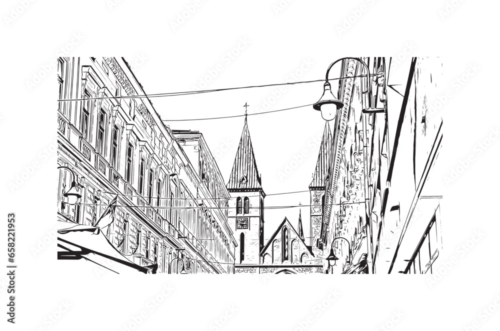 Building view with landmark of Sarajevo is the capital of Bosnia and ...