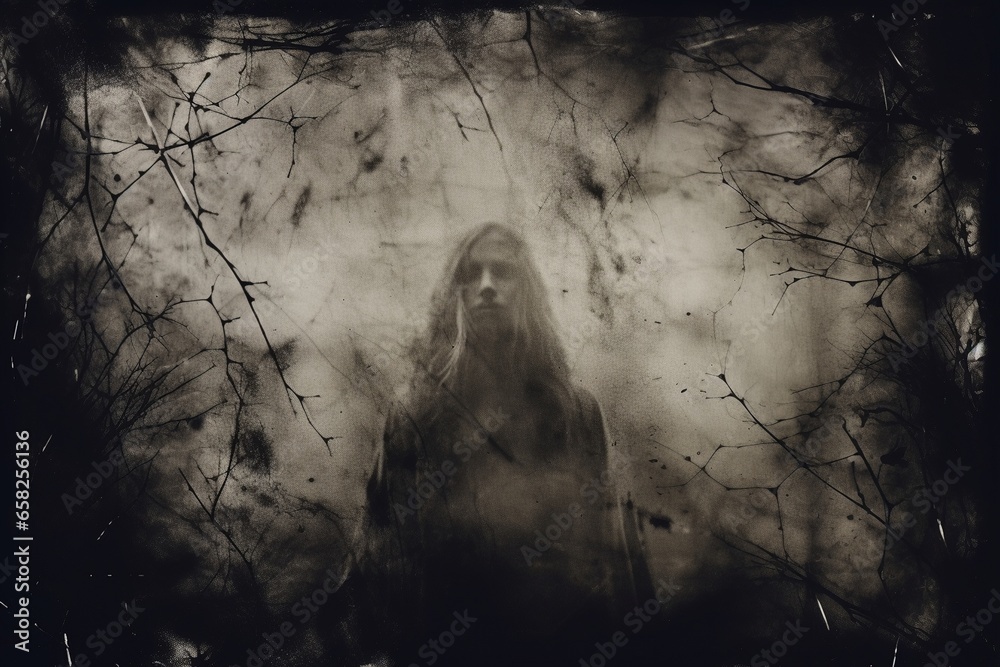 Monochrome Horror Scene: Immerse Yourself in the Creepy Ambiance of ...