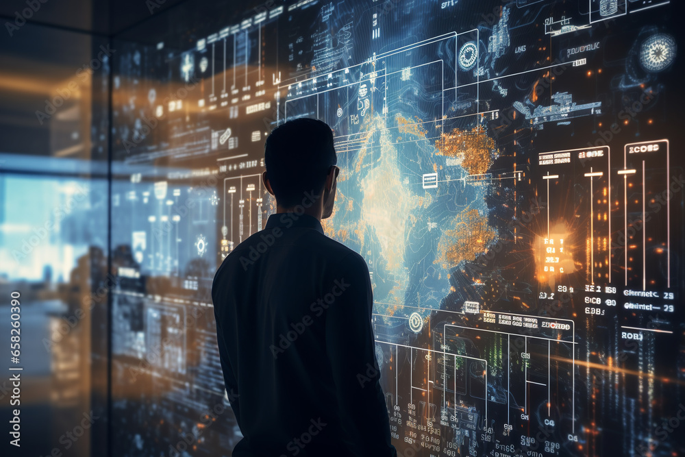 IT Engineer is in Working Data Center, Explaining Things, People and ... IT Engineer is in Working Data Center, Explaining Things, People and ...