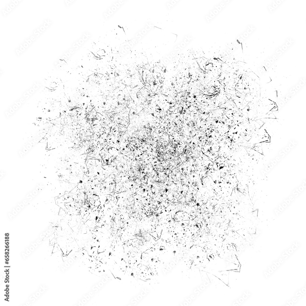 Pieces of destructed Shattered glass. Royalty high-quality free stock ...