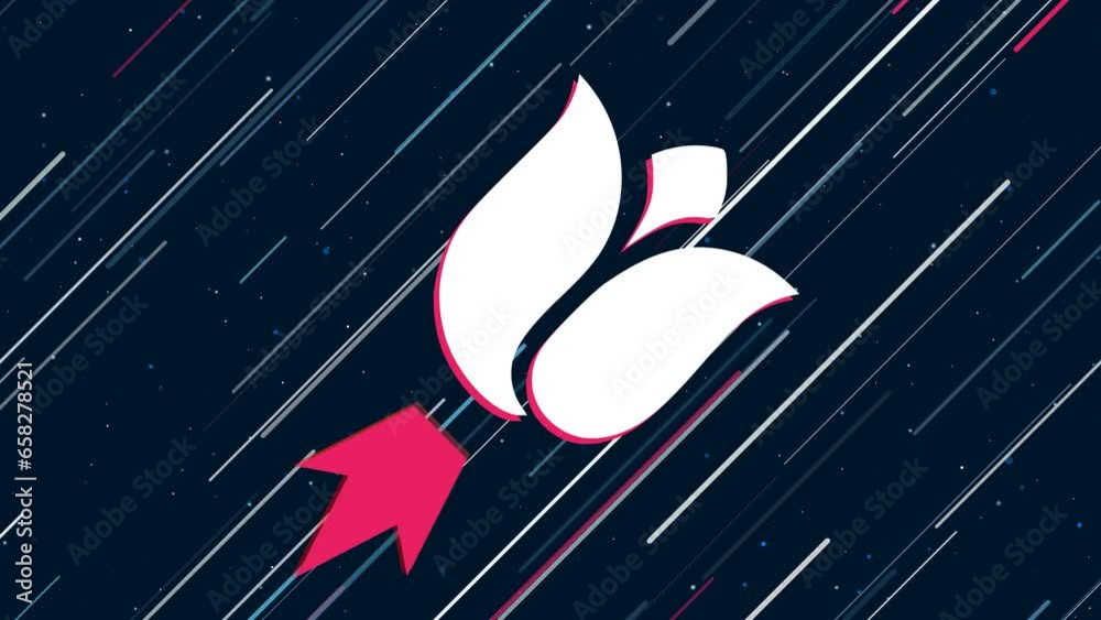 Tulip flies through the universe on a jet propulsion. The symbol in the ...