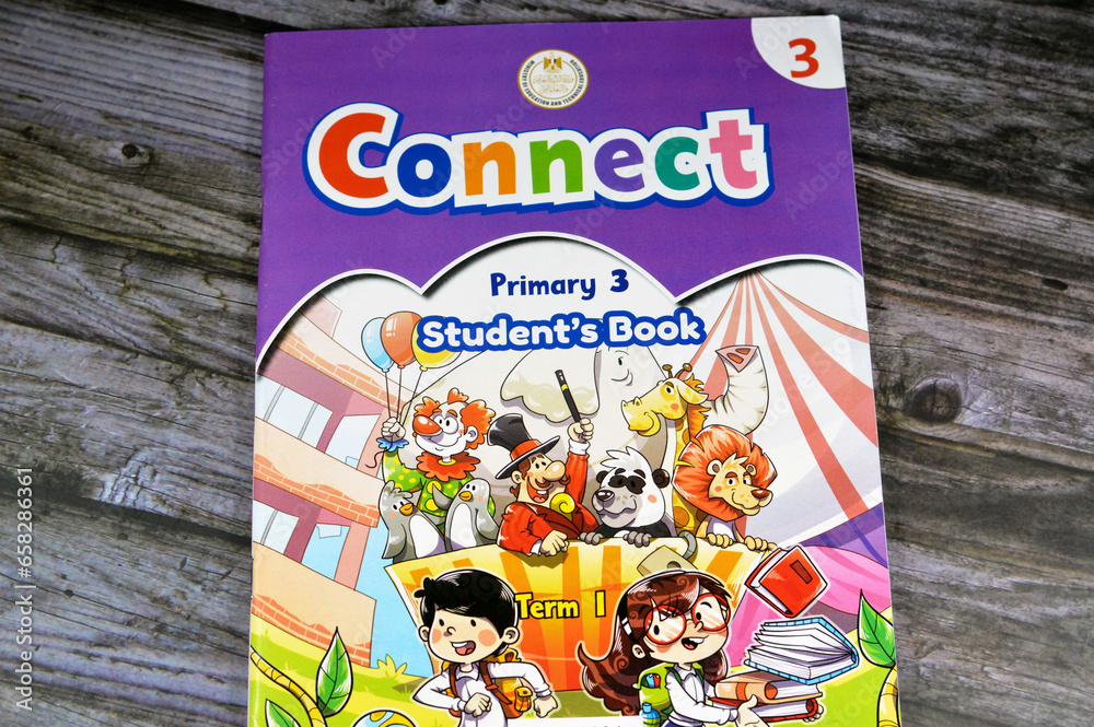 Cairo, Egypt, September 28 2023: Primary 3rd connect English subject ...