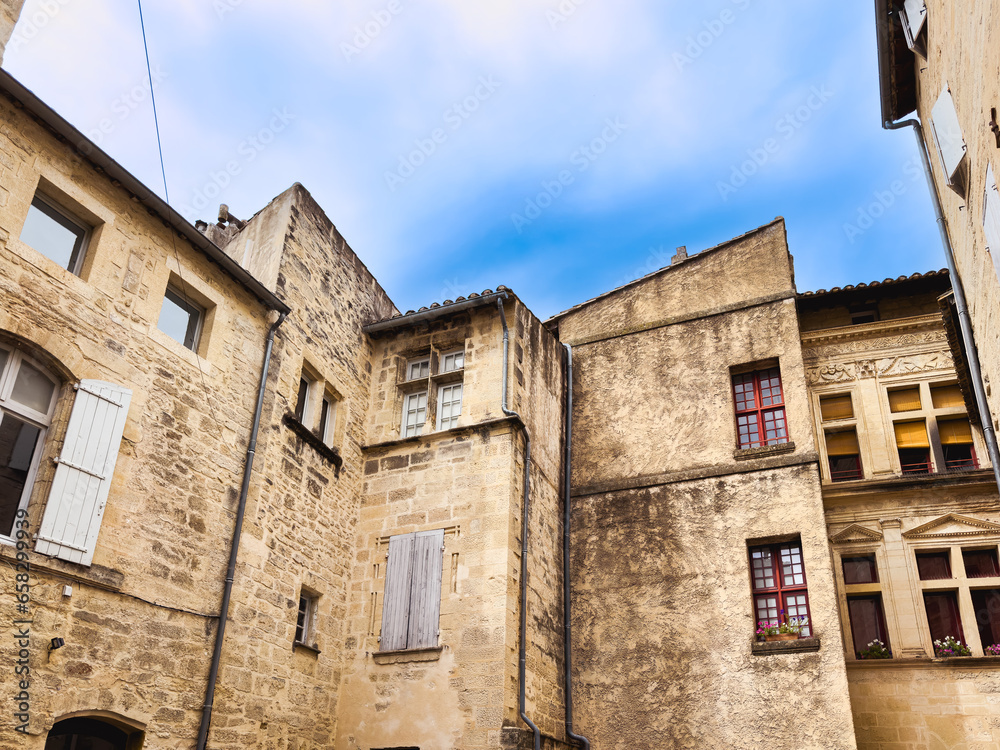 Uzes: A Hidden Gem of French Architecture and History Stock Photo ...