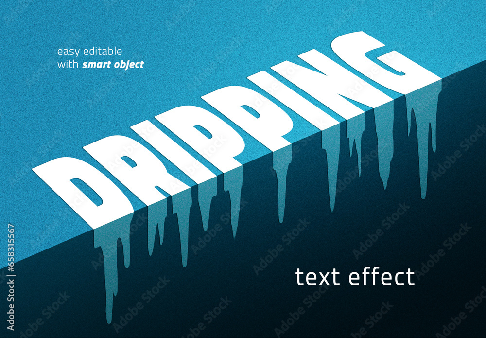 Dripping Text Effect Stock Template | Adobe Stock