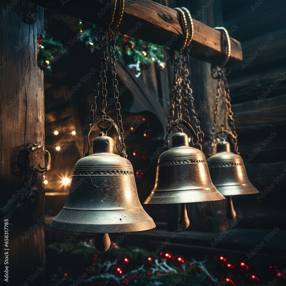 "Harmonious Hymns: Celebrating with Joyful Church Bells." Ai generated ...