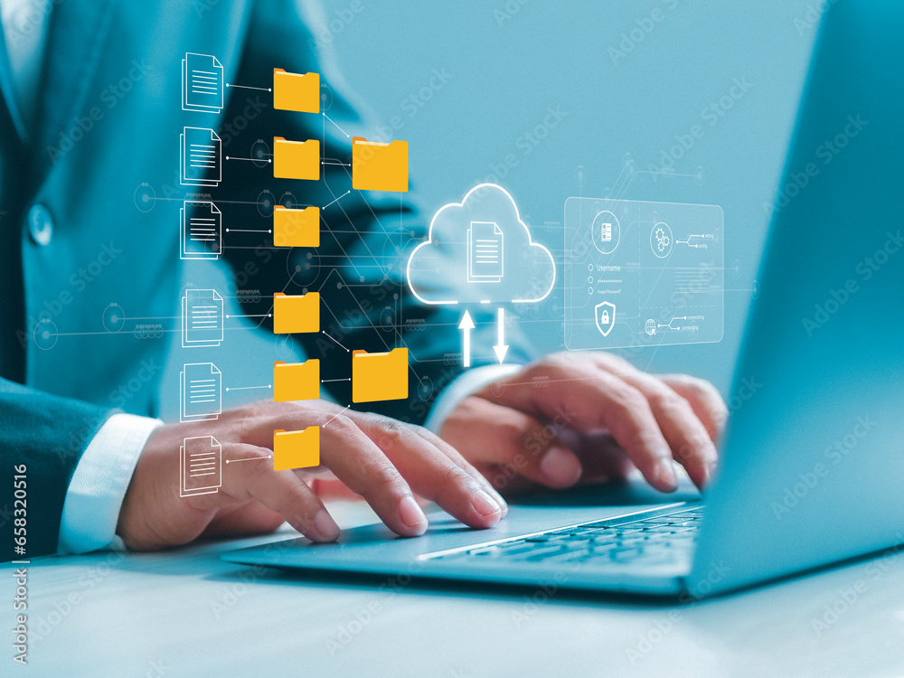 Document management on cloud-based online document databases and digital file storage systems or ...