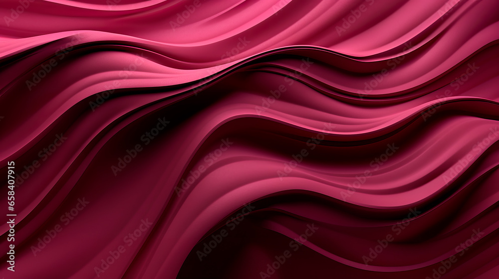 Colorful waves 3d shape texture background. Raspberry pink and dark ...