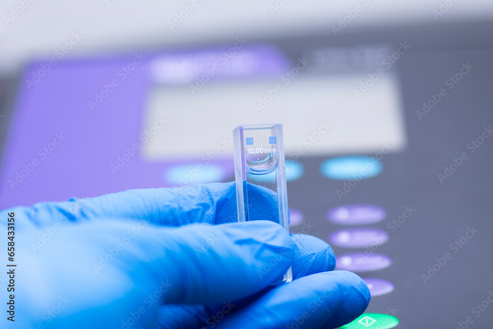 spectrometer cuvette at the biology, bioengineering and chemical ...