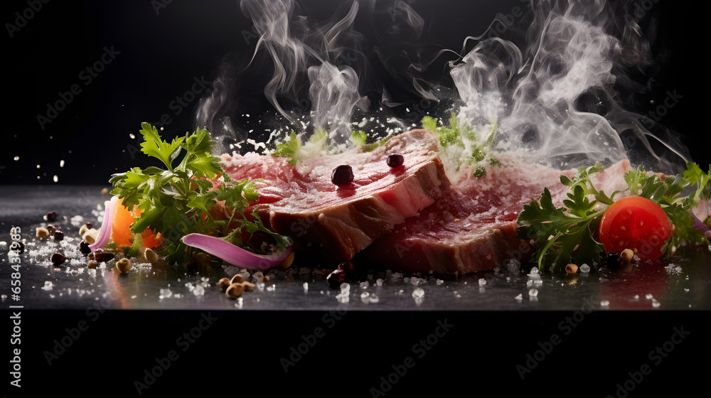 Embark on an exhilarating culinary escapade, capturing the essence of a ...