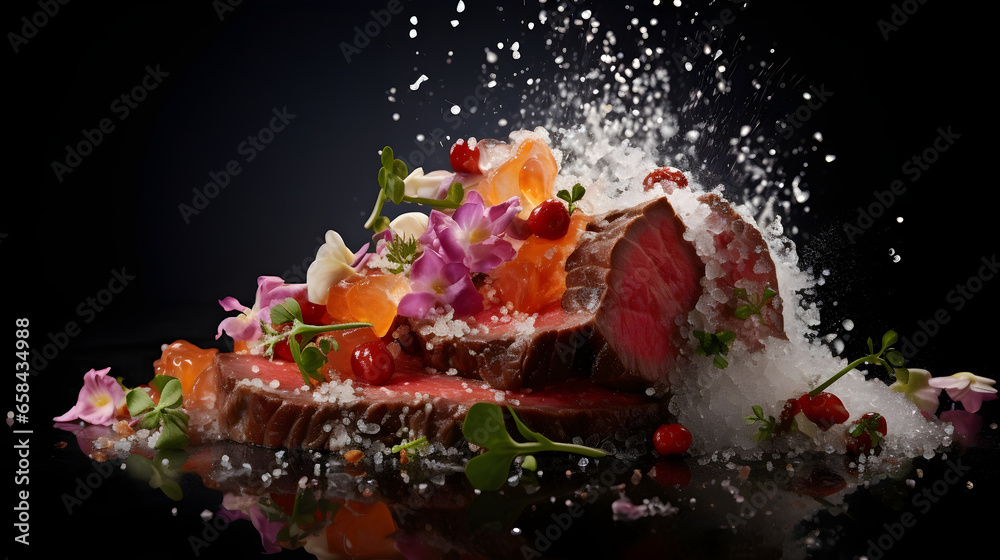 Embark on an exhilarating culinary escapade, capturing the essence of a ...