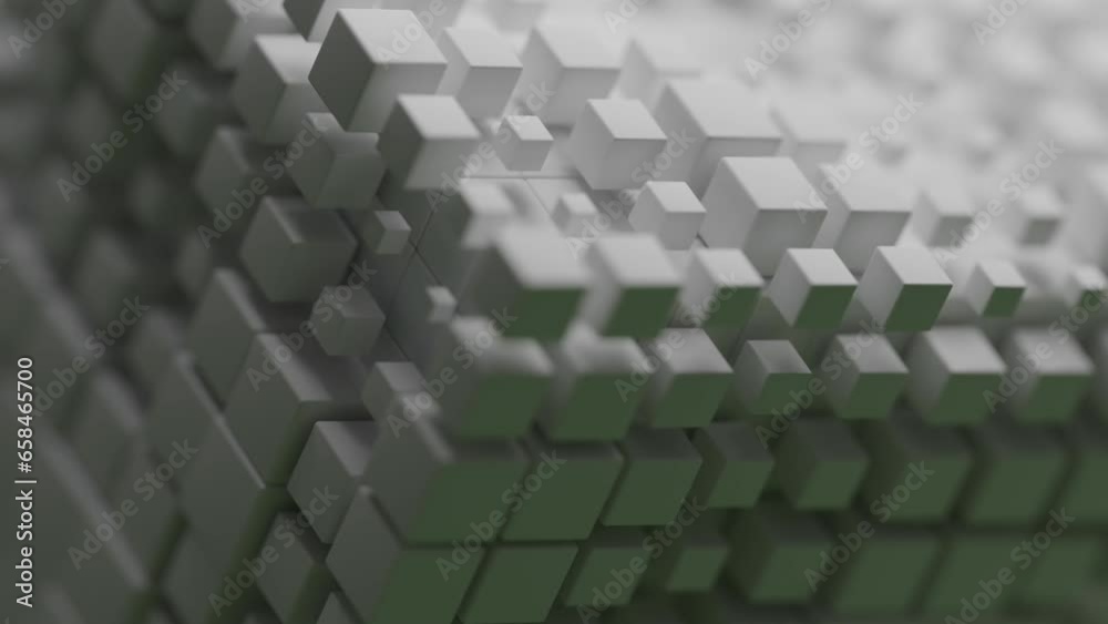 Dive into the world of 3D dynamic cubes Background. Witness a ...