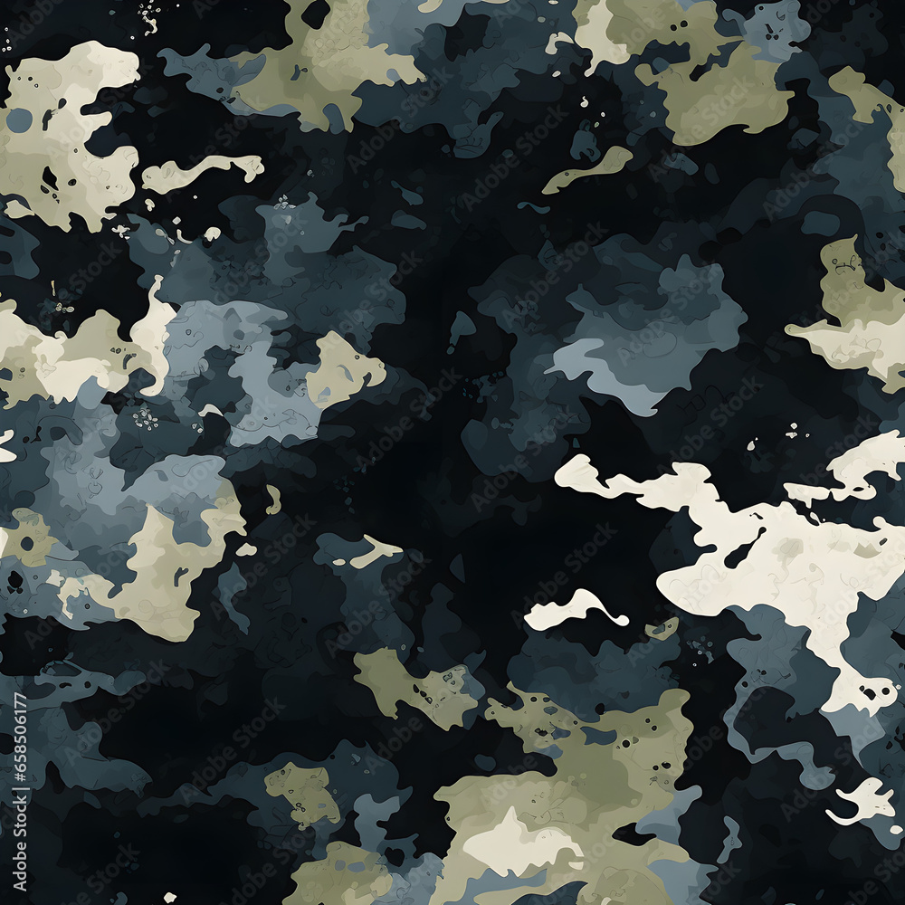 Seamless rough textured military, hunting or paintball camouflage ...
