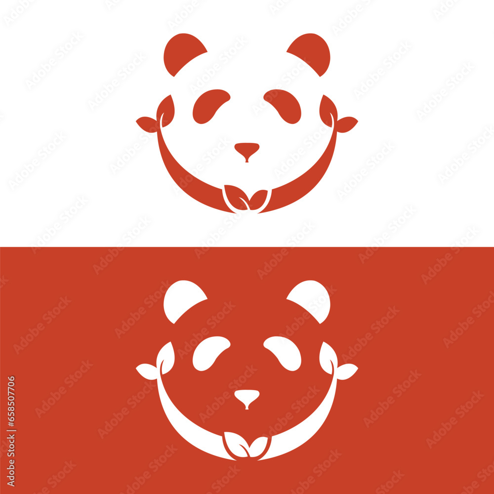 Panda logo design vector template, Loving baby pandas, vector ...