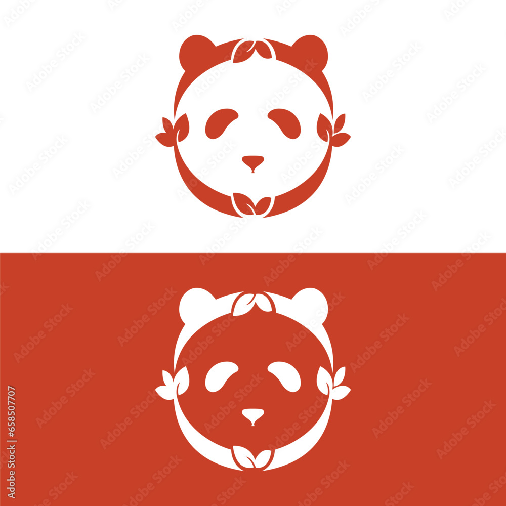 Panda logo design vector template, Loving baby pandas, vector ...