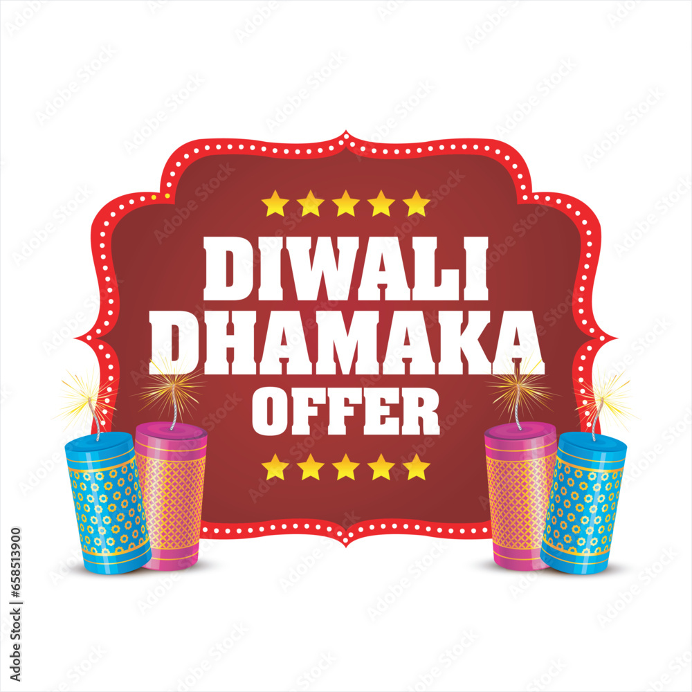 Diwali dhamaka offer vector for graphic design, web banner, banner ...