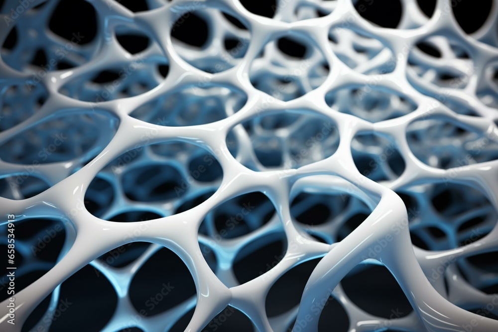 3D lattice structure for advanced chemistry backgrounds. Generative AI ...