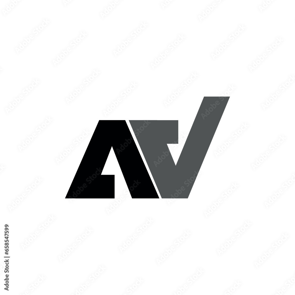 letter a logo,letter v logo,letter av logo. letter AV logo, Alphabet ...