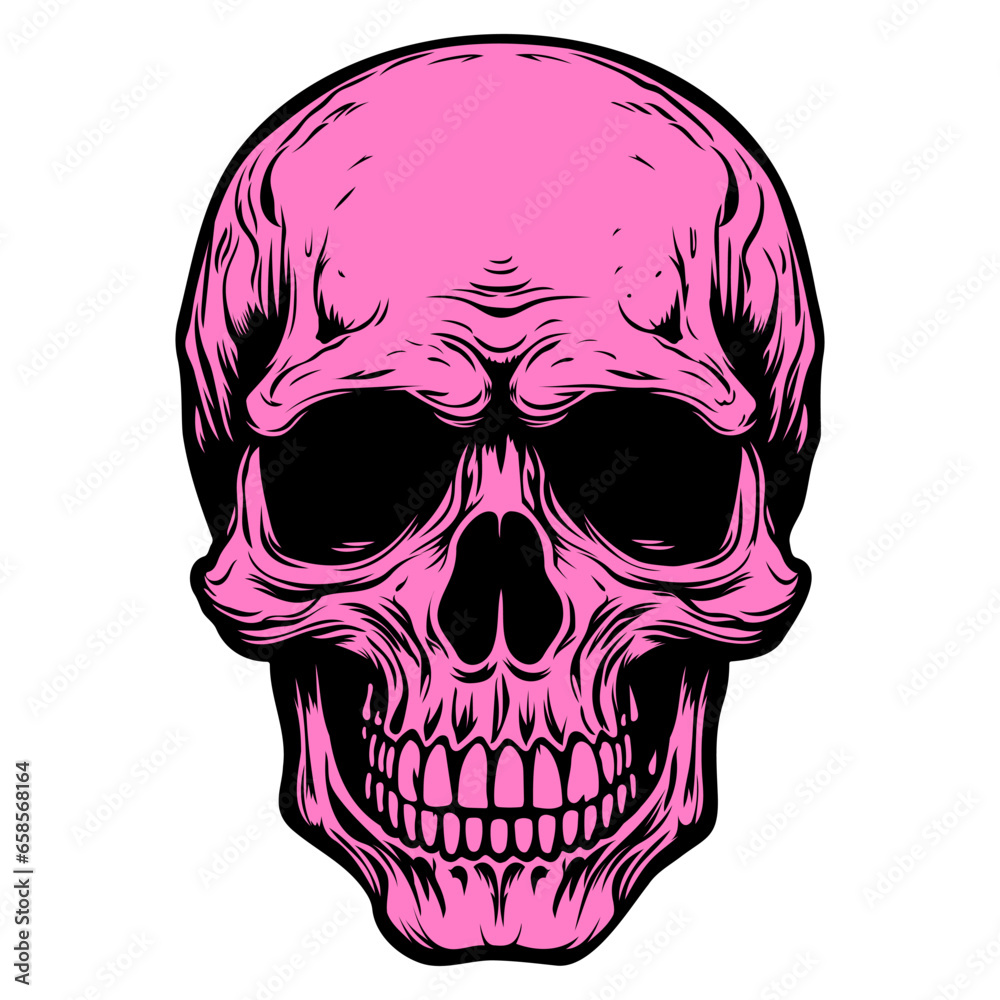 Human Skull Vector Illustration Halloween Symbol Of Death Skeleton human-skull-vector-illustration-halloween-symbol-of-death-skeleton