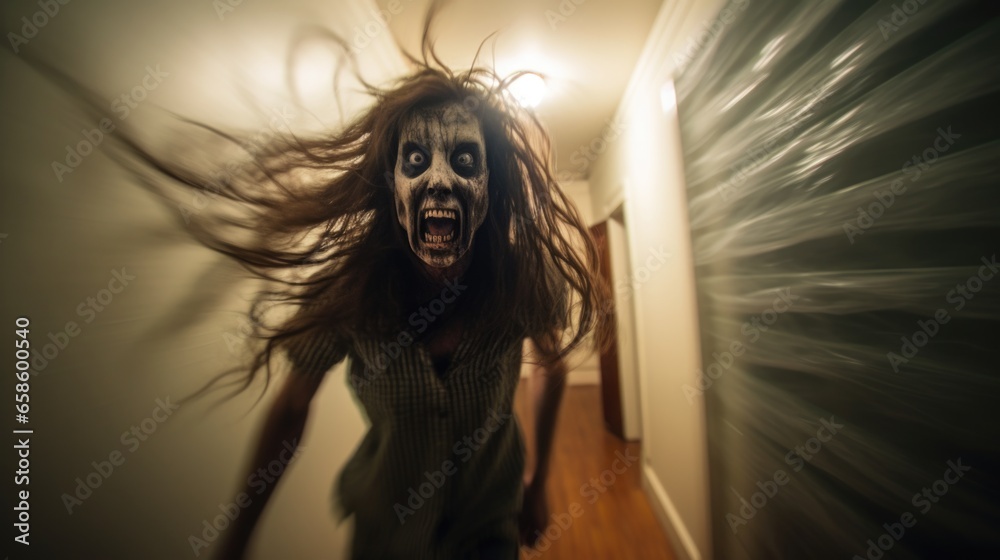Paranormal entity possessed a woman making her crazy and full of raging ...