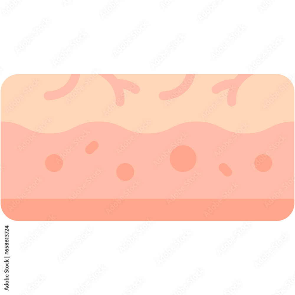 Vector Icon Cracked Skin, Skincare, Dermatology, Beauty, Epidermis ...