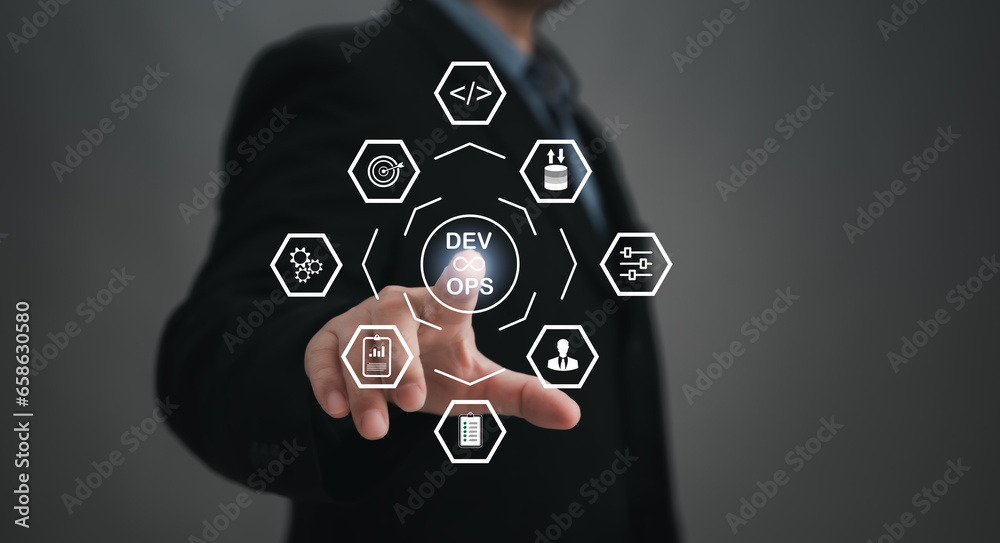 Devsecops Software Development Cycle Programming For Finance And Accounting Sale Marketing