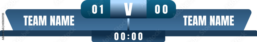 Scoreboard broadcast graphic and lower thirds template for sport soccer ...