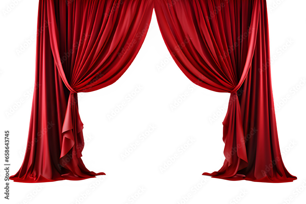 red curtain of performance stage png ,red curtain isolated on ...
