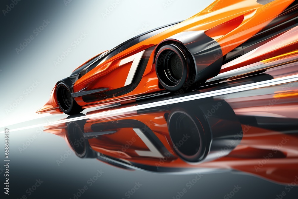 Racing Car Speeding - Motion Blur Acceleration - AI Generated Stock ...