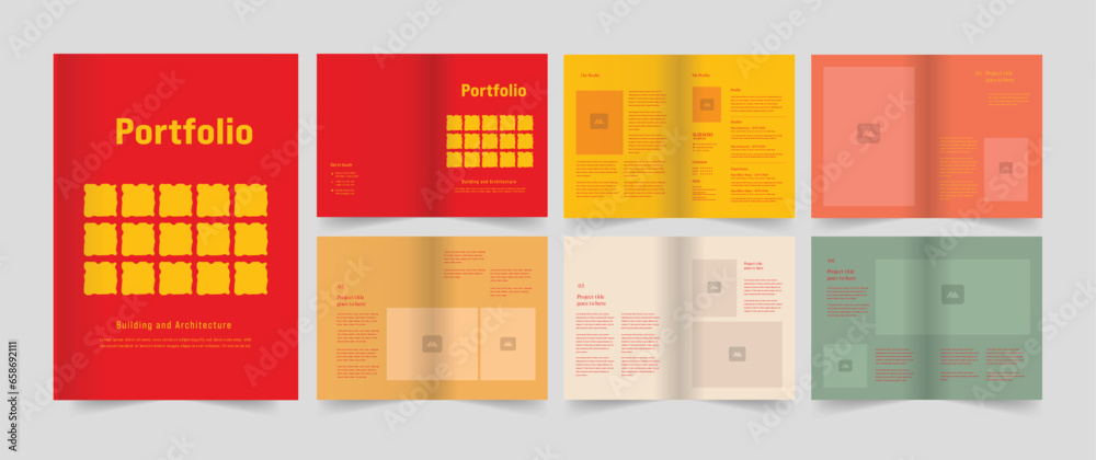 geometric architecture portfolio, architecture portfolio, a4 ...