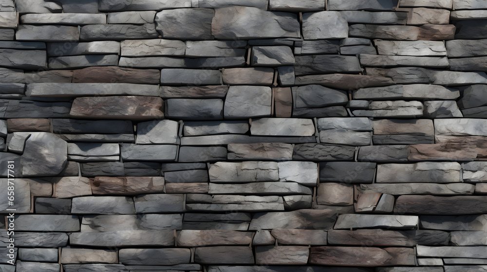 Generate an image depicting a detailed rock wall similar to a stacked ...