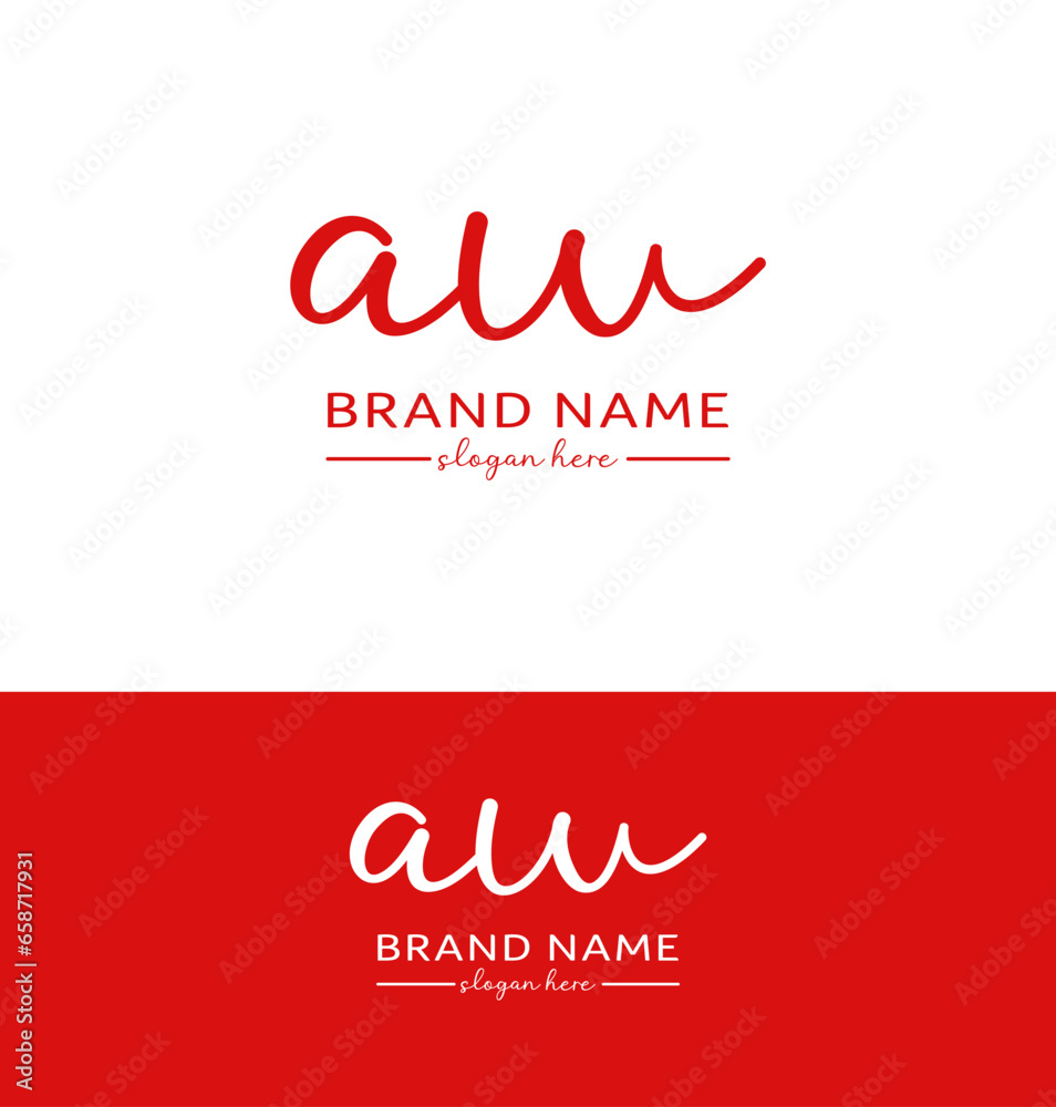 aw Letter Handwriting Signature Logo design AW logo aw letter icon ...
