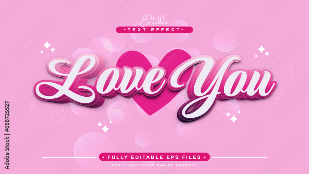 editable handwritten style love me text effect.typhography logo Stock ...