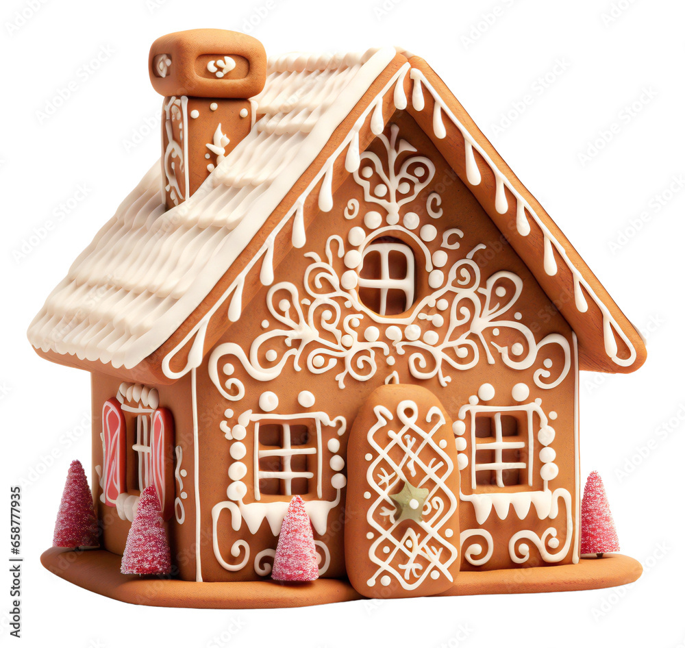 Gingerbread house. Gingerbread cookies in the shape of a Christmas ...