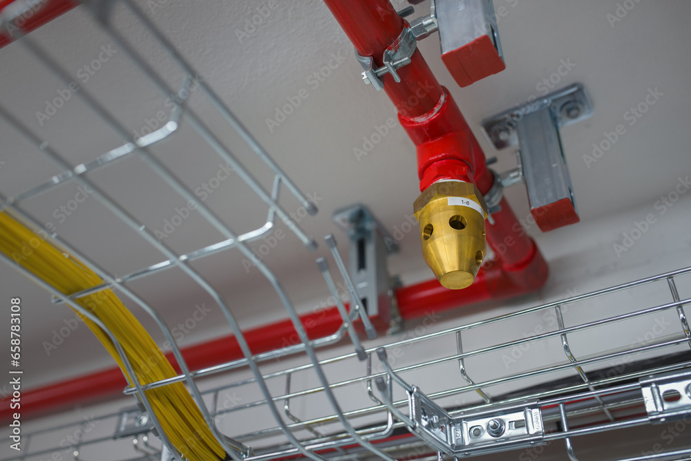 Clean agent fire suppression system used in data centers, backup ...