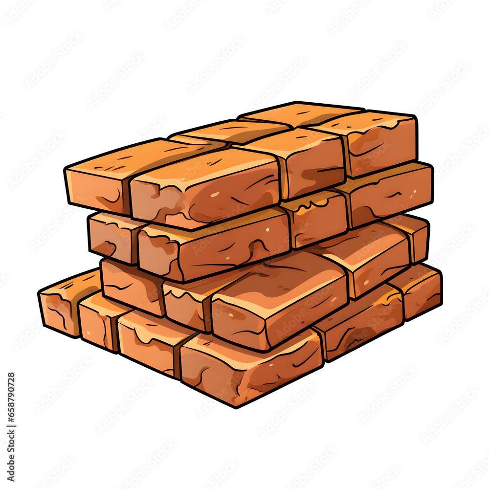 cartoon clipart of Bricks, tool clipart, transparent background ...