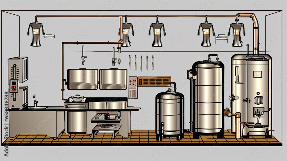 Designing a home brewery with an area requires careful planning to make ...