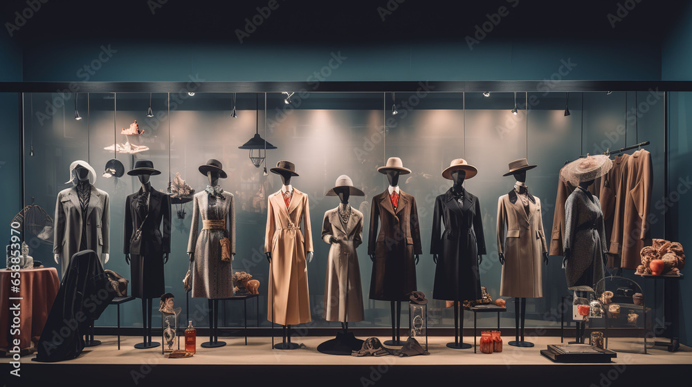 Captivating and Unforgettable Fashion Shop Display Featuring Stunning ...
