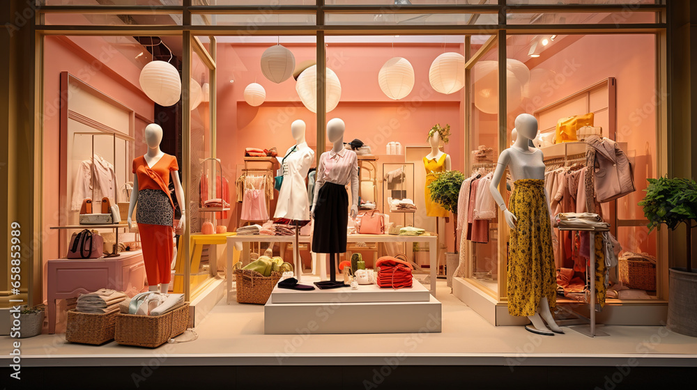 Captivating and Unforgettable Fashion Shop Display Featuring Stunning ...