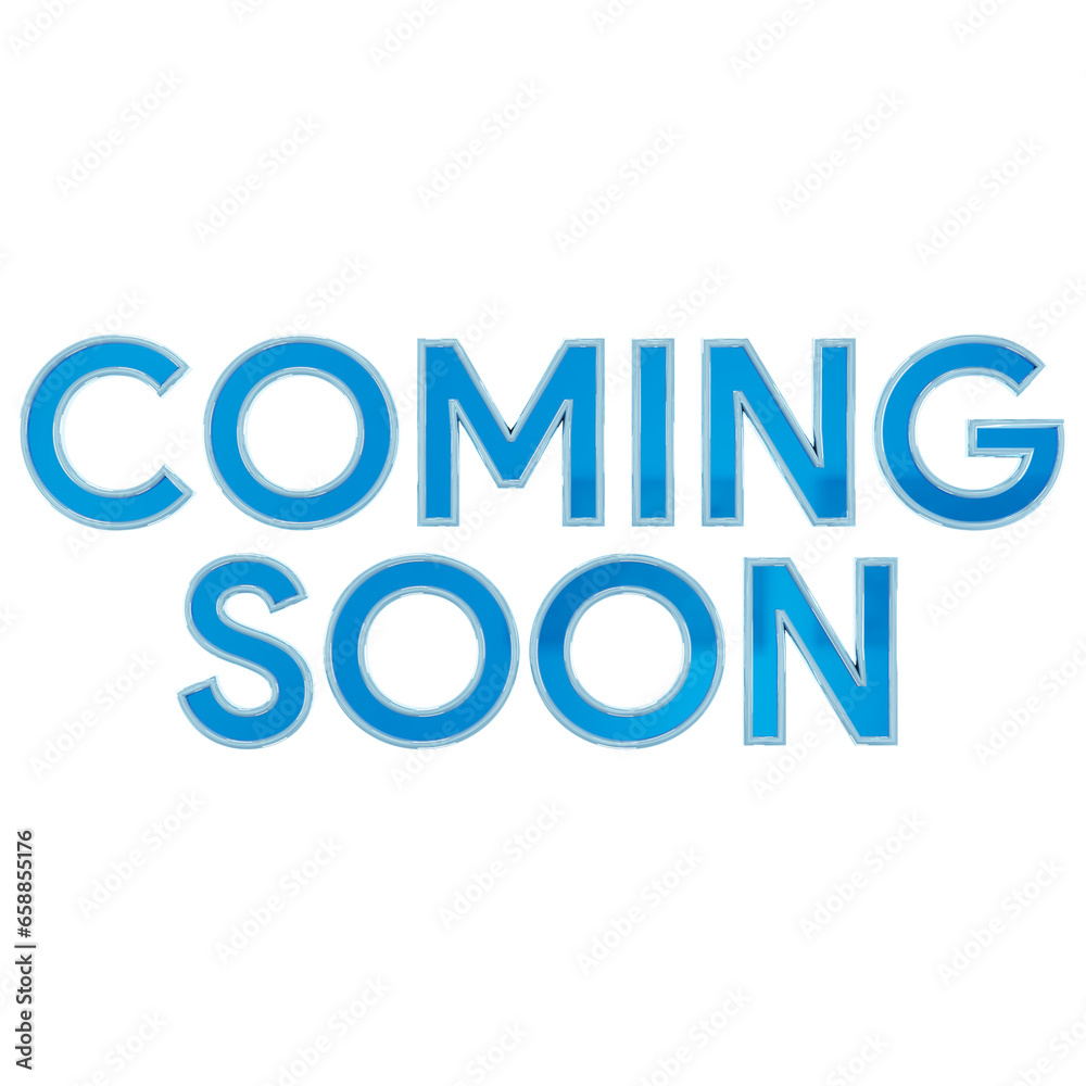 3d text coming soon blue color for design flyer, event and etc . 3d ...