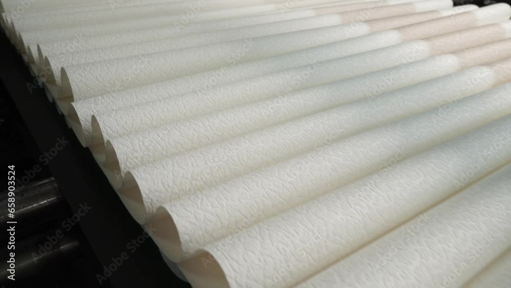 Paper and pulp mill. Process of various paper products manufacturing ...