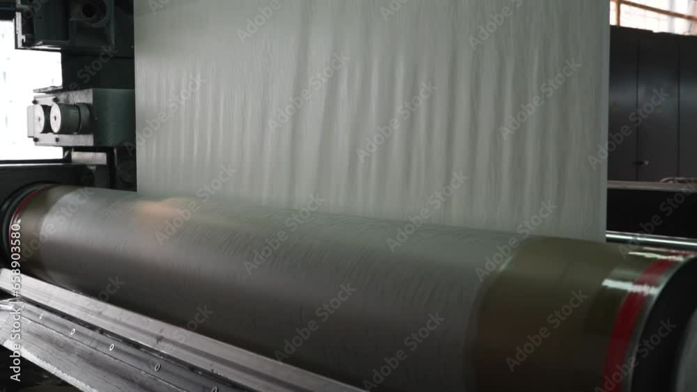 Paper and pulp mill. Process of various paper products manufacturing ...