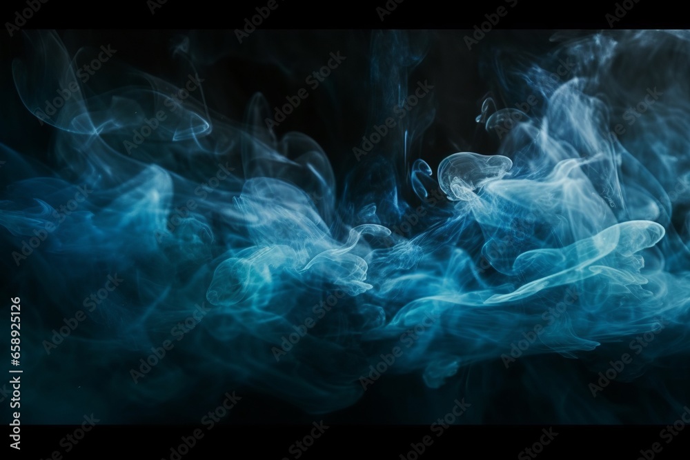 Ilustrace „Glitter mist. Paint water splash. Magic spell. Blue silver ...