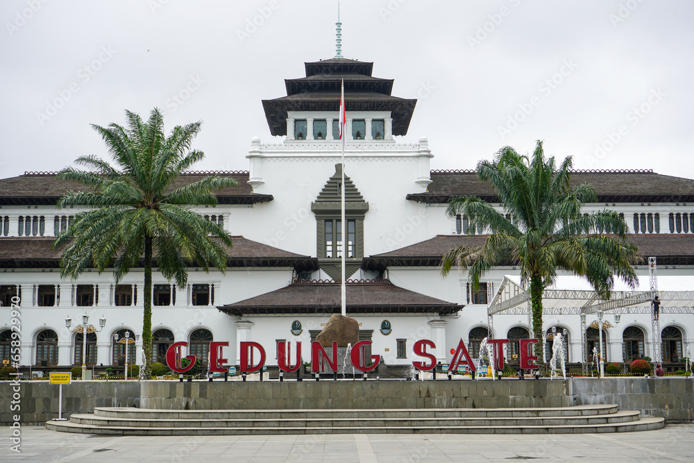 Bandung, Indonesia - October, 2023 : Gedung Sate is a public building ...