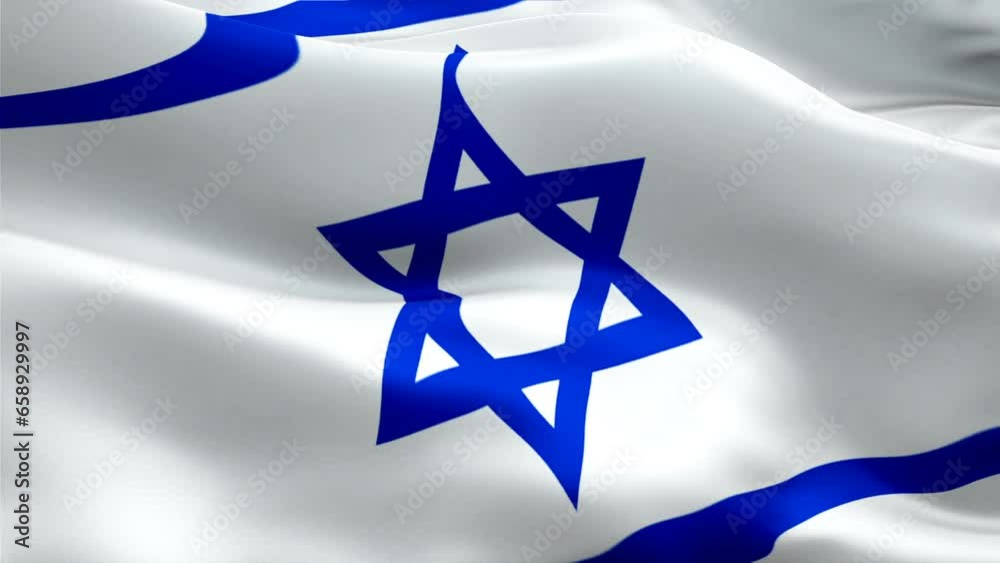 Israel flag video. National 3d Israeli Flag Slow Motion video. Jewish ...