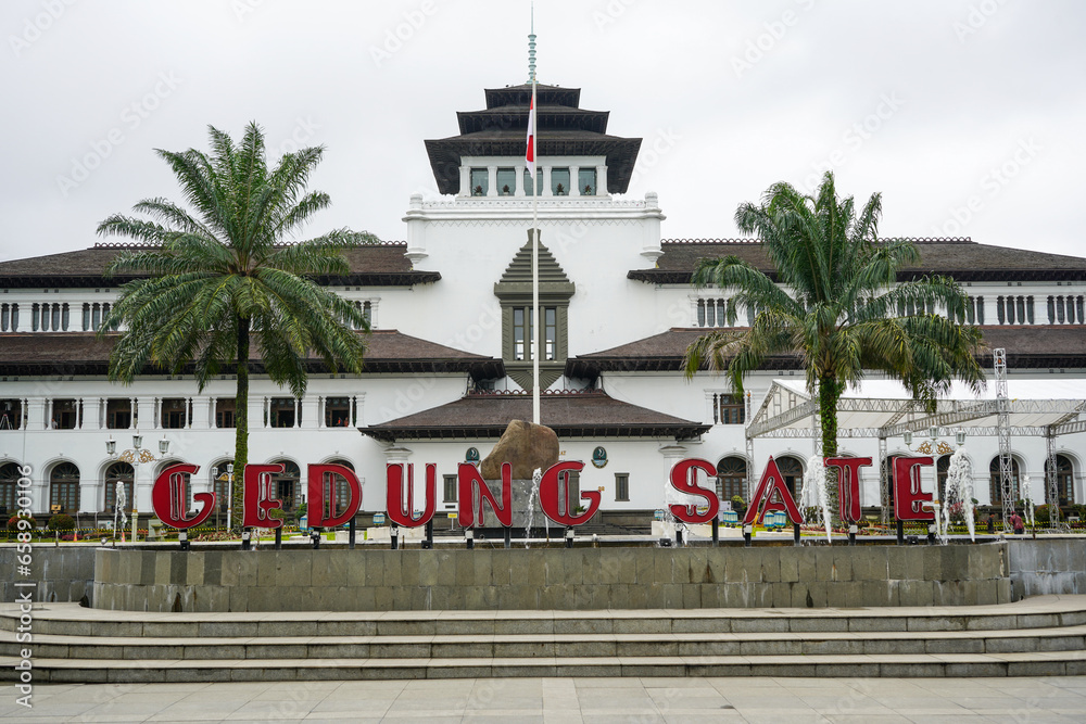 Bandung, Indonesia - October, 2023 : Gedung Sate is a public building ...