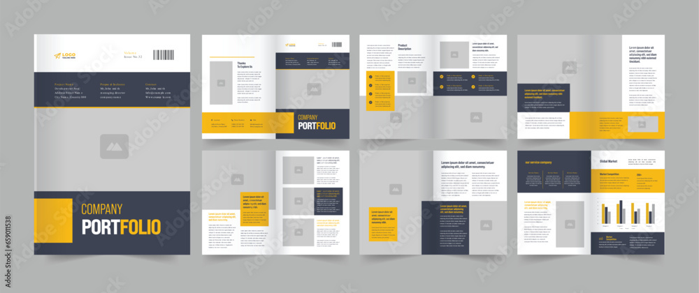 company portfolio template, landscape architecture portfolio layout ...