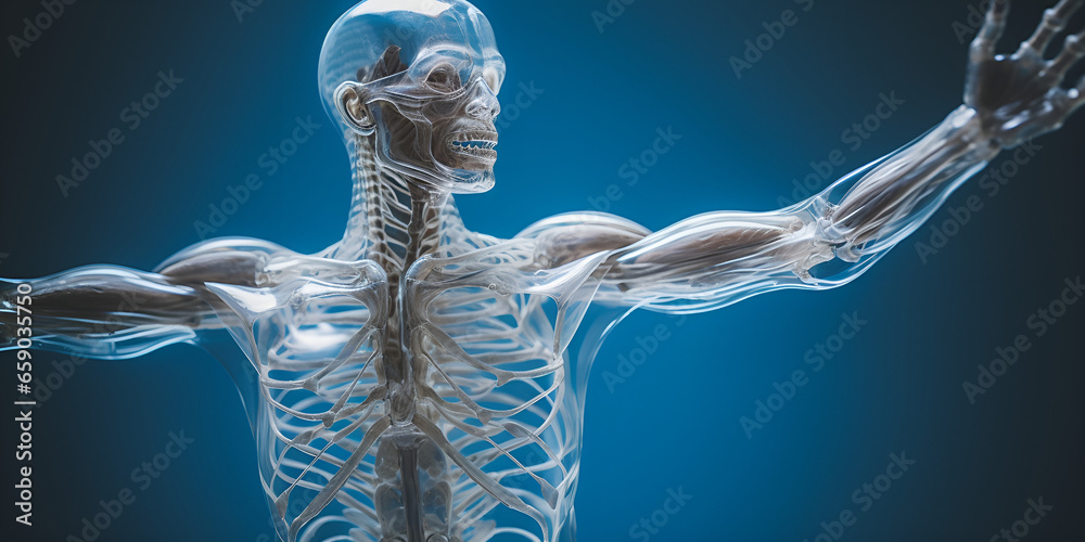 Transparent Human Body Model for Education Stock Illustration | Adobe Stock