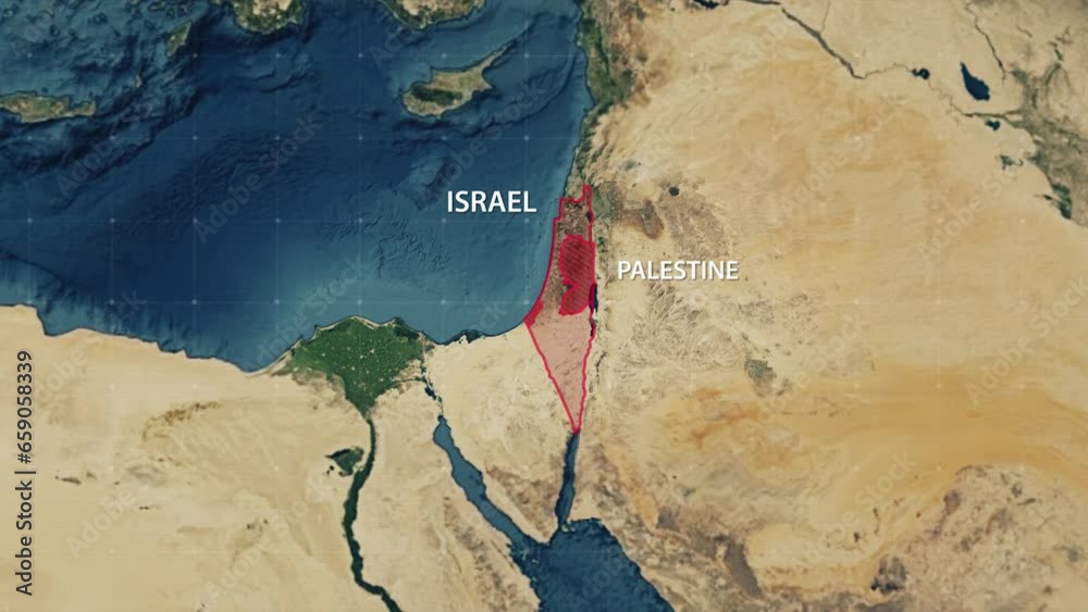 Plot the borders of the military conflict of the regions of Israel and ...