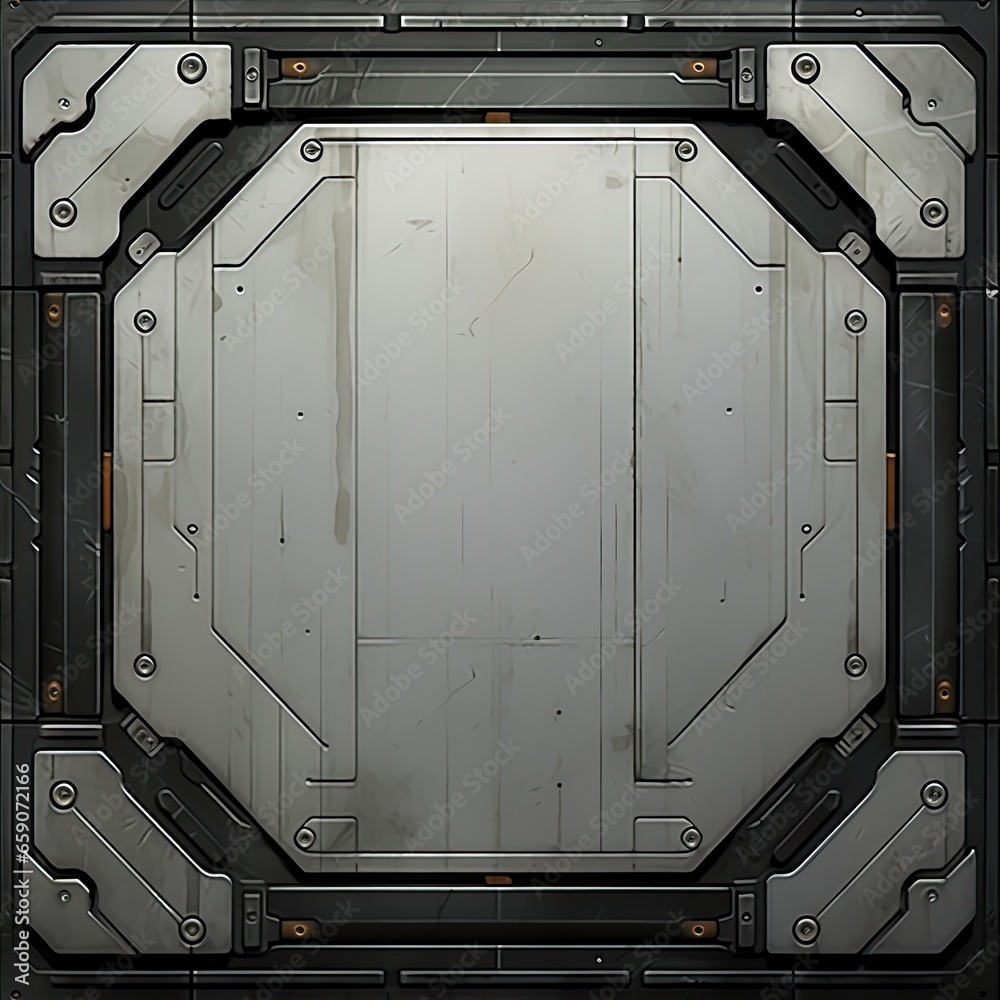 Scifi wall texture panel. Generative AI Stock Illustration | Adobe Stock